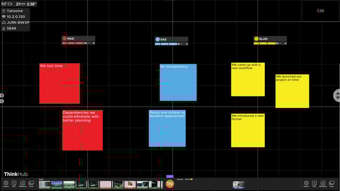 ThinkHub Template | Mad Sad Glad Retrospective